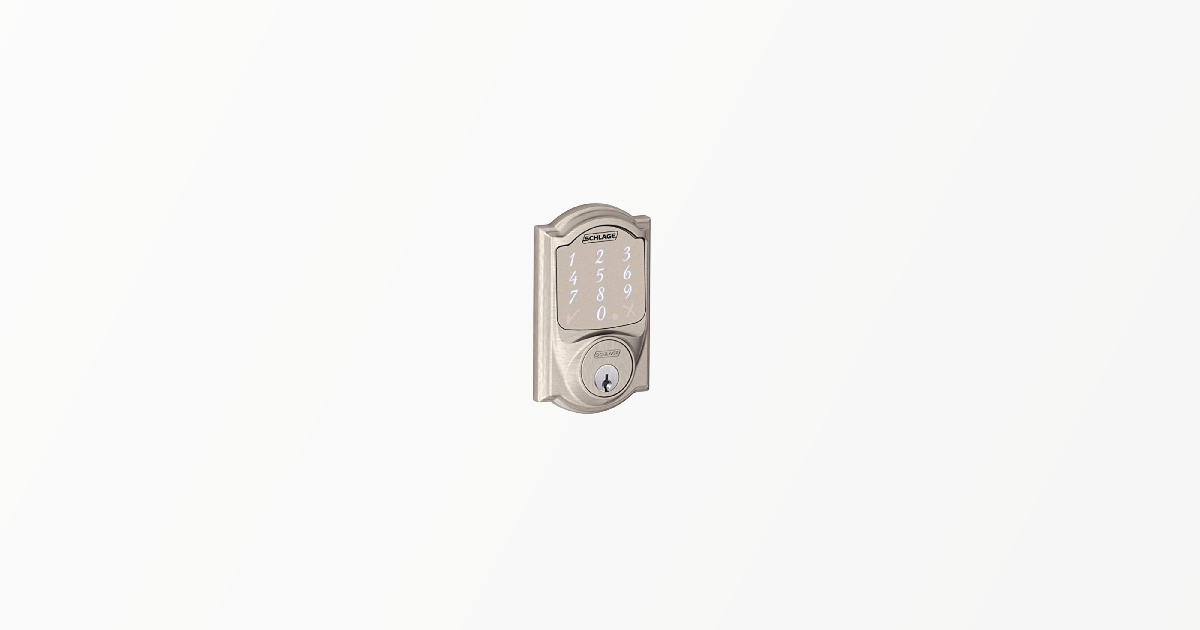 Schlage Sense Smart Deadbolt with Camelot trim Seam Integration