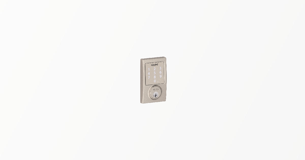 Schlage Sense Smart Deadbolt with Century Trim Seam Integration